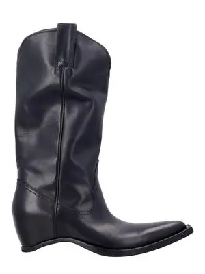 MAISON MARGIELA Heel-less Western Boots - Black