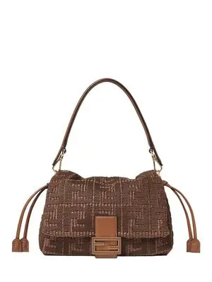 Fendi Mini Baguette Bag - Marrone