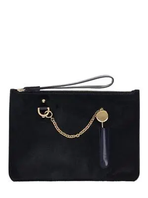 Sophie Hulme Mini Pouch Handbag - Blue