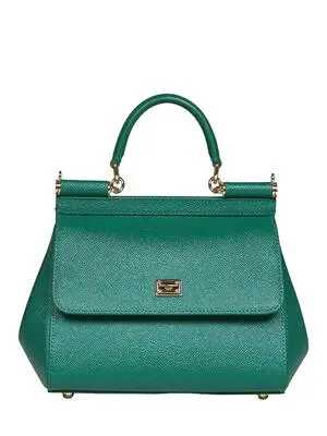 Dolce & Gabbana Dolce & Gabbana Mini Front Flap Bag With Double Magnet Closure Verde
