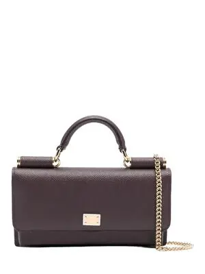 Dolce & Gabbana Dolce & Gabbana Leather Mini Bag With Magnetic Fastening Rosso