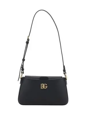 Dolce & Gabbana Mini Brass Magnetic Closure Bag - Nero