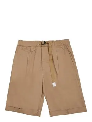 WHITE SAND Belted Mini Shorts - Brown