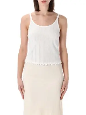 RÓHE Organic Cotton Camisole Top - White