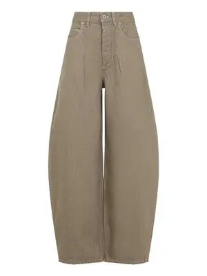 Jacquemus The Ovalo Mini Denim Jeans - Brown