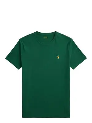 Ralph Lauren Crewneck T-shirt With Signature Embroidered Pony Size - Green