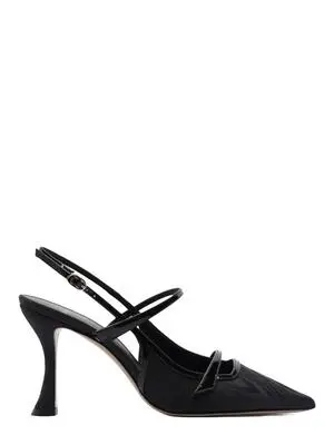 ALEXANDRE BIRMAN Tita Moire Slingback Pumps - Black