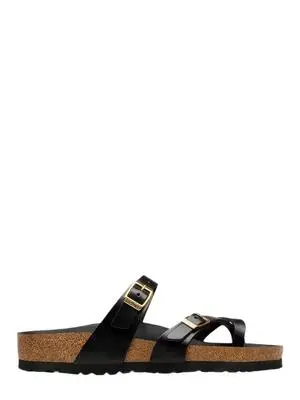 BIRKENSTOCK Mayari Leather Sandals - Black