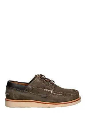 Barbour Murtun Contrast-stitch Derby Shoes - Grey