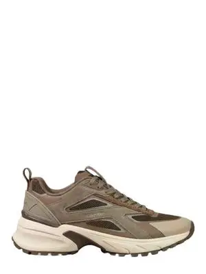 Calvin Klein Panelled Mesh Runner Sneakers - Brown