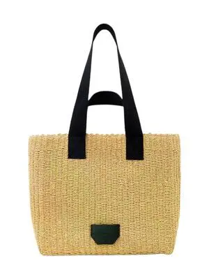 ALLSAINTS Izzy Woven Tote Bag - Neutrals