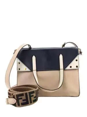 Fendi Flip Leather Small Tote Bag - Multicolour