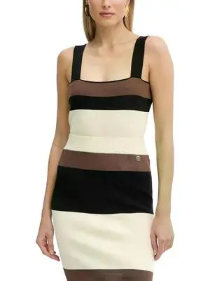 FRACOMINA Striped Tank Top - Neutrals
