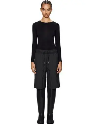 Rains Koya Vision Quilted Shorts - Black