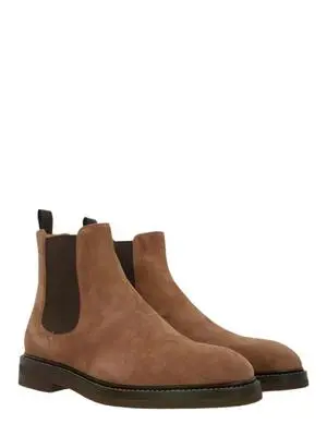 Brunello Cucinelli Suede Chelsea Boots - Brown