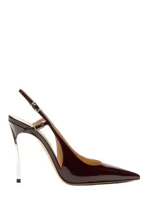 CASADEI Casadei Superblade Patent Leather Slingback Pumps