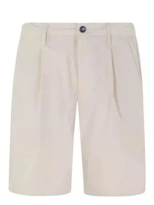 RE-HASH Tailored Shorts With Elasticated Waist - Neutrals