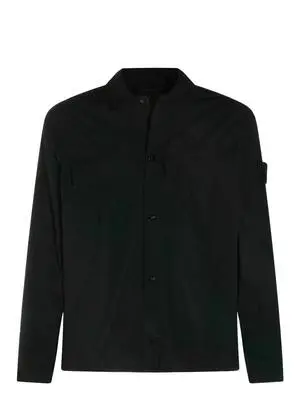 Stone Island Logo-patch Shirt - Black