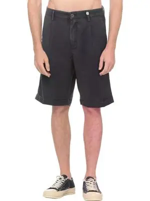 MYTHS Pleated Wool Shorts - Grey