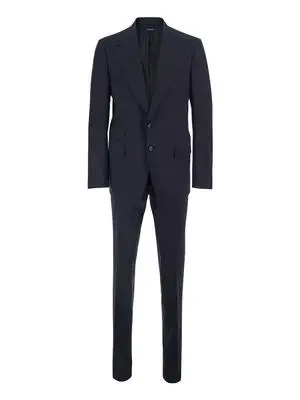 TOM FORD Shelton Peak-lapel Single-breasted Suit - Blue