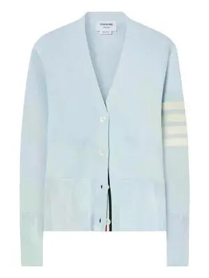 THOM BROWNE 4-Bar Milano-Stitch V-Neck Cardigan