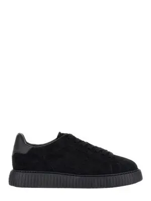 Hogan Hogan Perforated Suede Sneakers Black