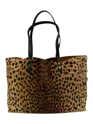 Chloé Leopard-print Calf Hair Tote Bag - Neutrals