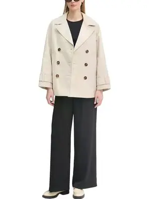 Barbour Maisy Double-breasted Coat - Neutrals