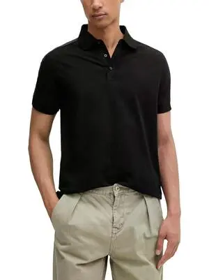 Karl Lagerfeld Logo-tape Polo Shirt - Black