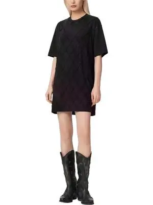 ALLSAINTS Darcey Bead-embellished Mini Dress - Black