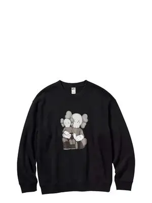KAWS X Uniqlo Graphic Print Sweatshirt - Black