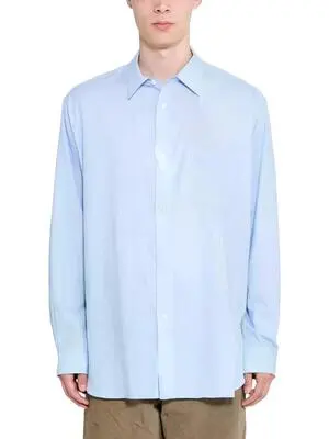 SSSTEIN Oversized Placket Shirt - Blue