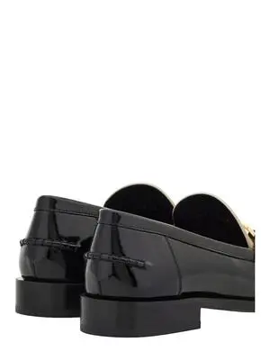 FERRAGAMO Gancini Ornament Moccasins - Black