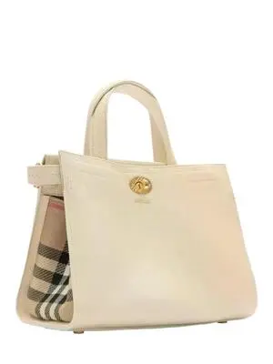 Burberry Burberry Mini Cotswolds Check Tote Neutrals