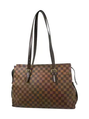 LOUIS VUITTON Chelsea Damier Shoulder Bag - Brown
