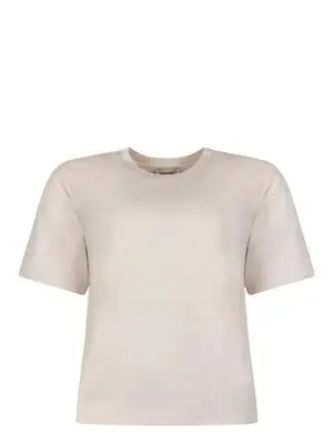 Max Mara Jersey Crew Neck T-shirt - Neutrals