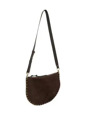 Isabel Marant Étoile Oskan Stud-embellished Shoulder Bag - Brown