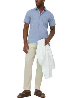 Barbour Nelson Short-sleeve Shirt - Blue