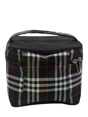 Burberry Check-print Vanity Makeup Bag - Black