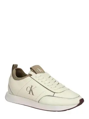 Calvin Klein Print Panelled Sneakers - Neutrals