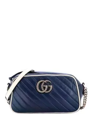 Gucci Gg Marmont Small Shoulder Bag - Blue