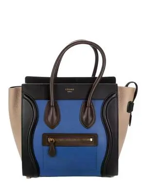 Celine Micro Luggage Tote Bag - Blue
