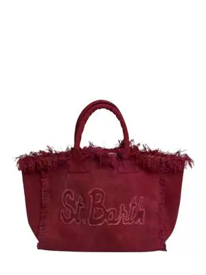 MC2 SAINT BARTH Vanity Fringed Tote Bag - Red