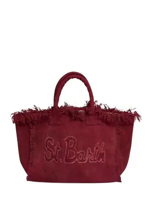MC2 SAINT BARTH Vanity Fringed Tote Bag - Red