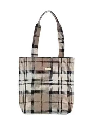 Barbour Layla Tartan Tote Bag - Neutrals