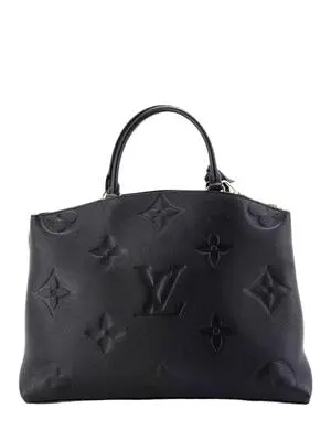 LOUIS VUITTON Grand Palais Handbag Monogram Empreinte Giant Shoulder Bag - Black