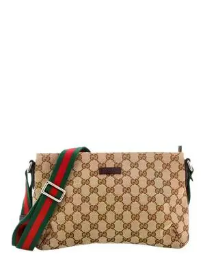 Gucci Gucci GG Canvas Messenger Bag Brown