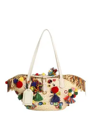 Dolce & Gabbana Coffa Capri Bag With Embroidery - Neutrals