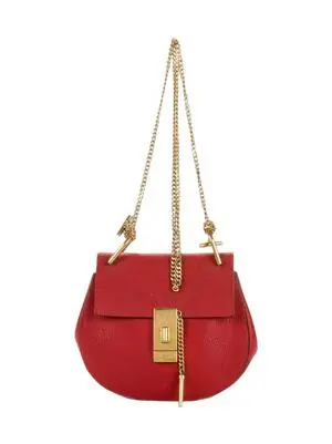 Chloé Mini Drew Cross Body Bag - Red