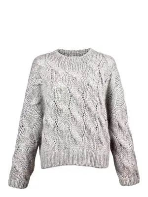 Brunello Cucinelli Cable-knit Sweater - Grey